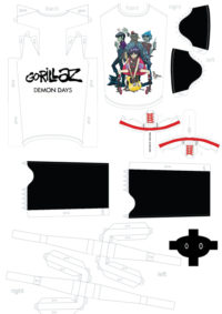 papercraft | Custom Gorillaz T-Boy Tall | private universe timeline