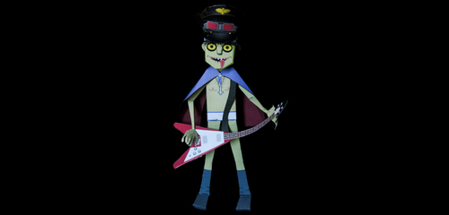 papercraft | Gorillaz Murdoc papertoy (cape version) | private universe ...
